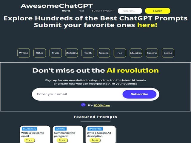 Awesomechatgpt Ai Tool Introduction Price Traffic Pros Vs Cons Fqa Use Cases Freeworkai