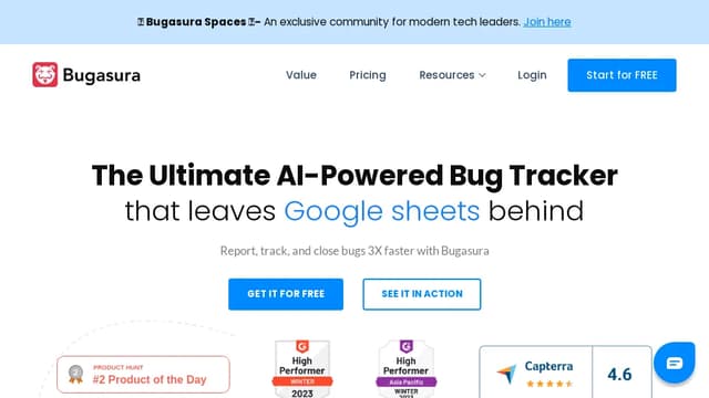 Bugasura AI Tool Review: Top Alternatives, Pricing, Features and Benefits Bugasura AI Tool Review: Top Alternatives, Pricing, Features and Benefits