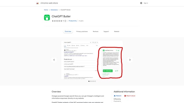 Chatgpt Butler Chrome Extension Ai Tool Introduction Price Traffic Pros Vs Cons Fqa Use