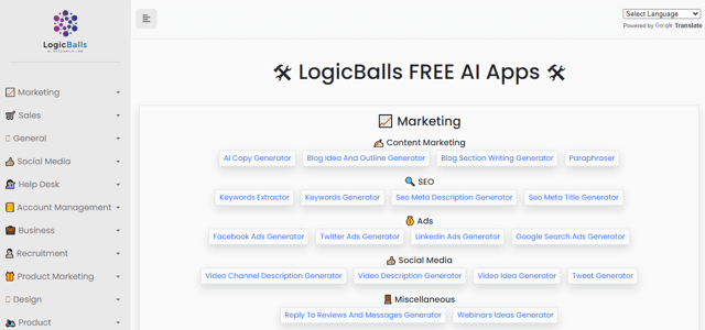 Logicballs Ai Tool Introduction Price Traffic Pros Vs Cons Fqa Use Cases Freeworkai