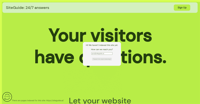 Siteguide Ai Tool Introduction Price Traffic Pros Vs Cons Fqa Use Cases Freeworkai