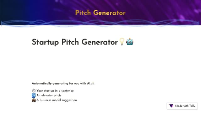 Startup Pitch Generator Ai Tool Introduction Price Traffic Pros Vs Cons Fqa Use Cases