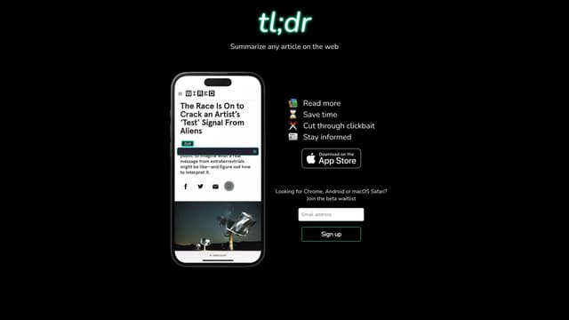 tl;dr AI Summarizer : AI tool introduction, price, traffic, pros vs ... tl;dr AI Summarizer : AI tool introduction, price, traffic, pros vs ...