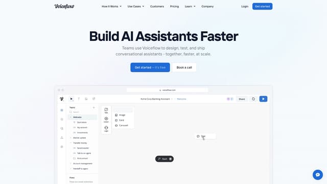 Voiceflow Ai Ai Tool Introduction Price Traffic Pros Vs Cons Fqa Use Cases Freeworkai